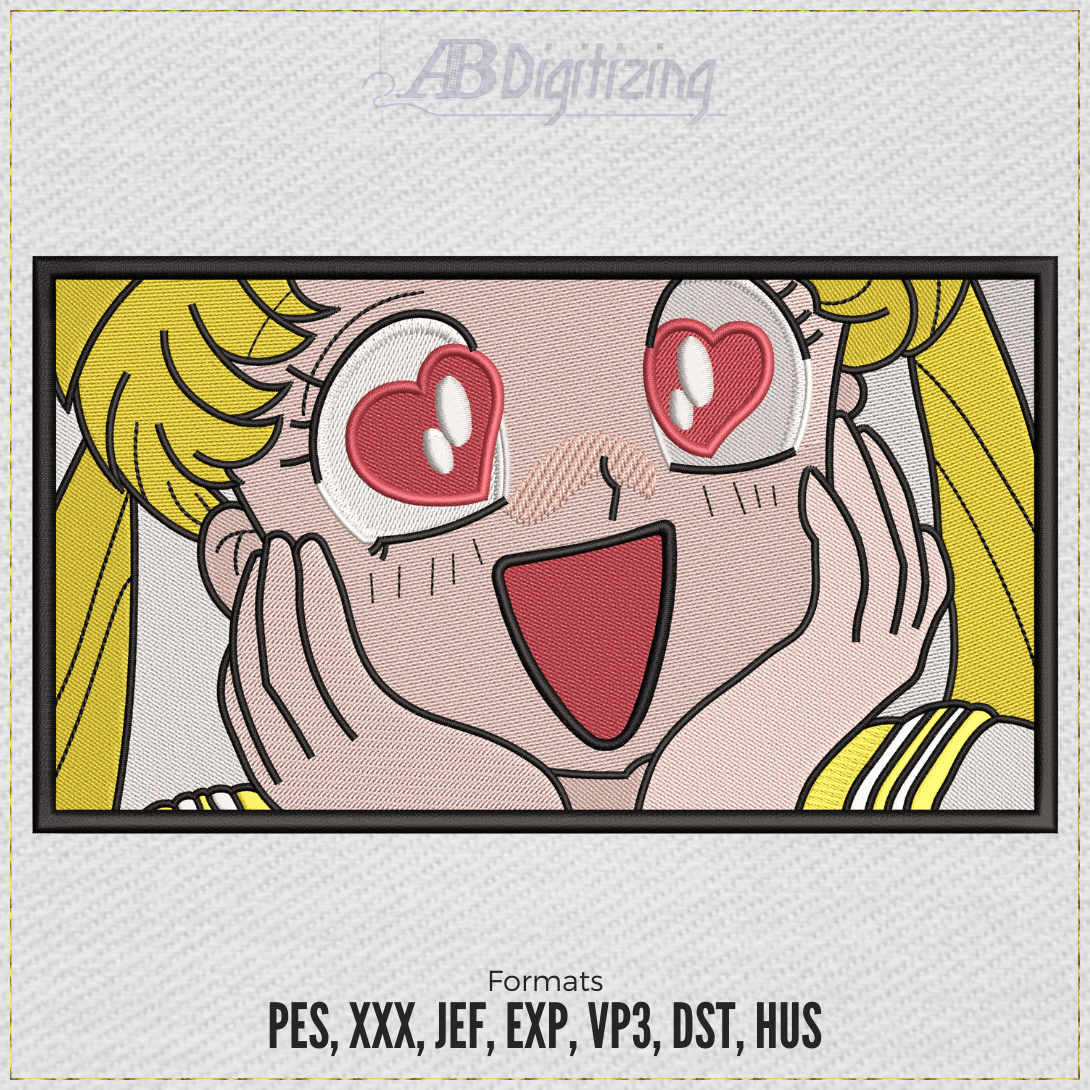 Sailor Moon Embroidery Design | ABDigitizing