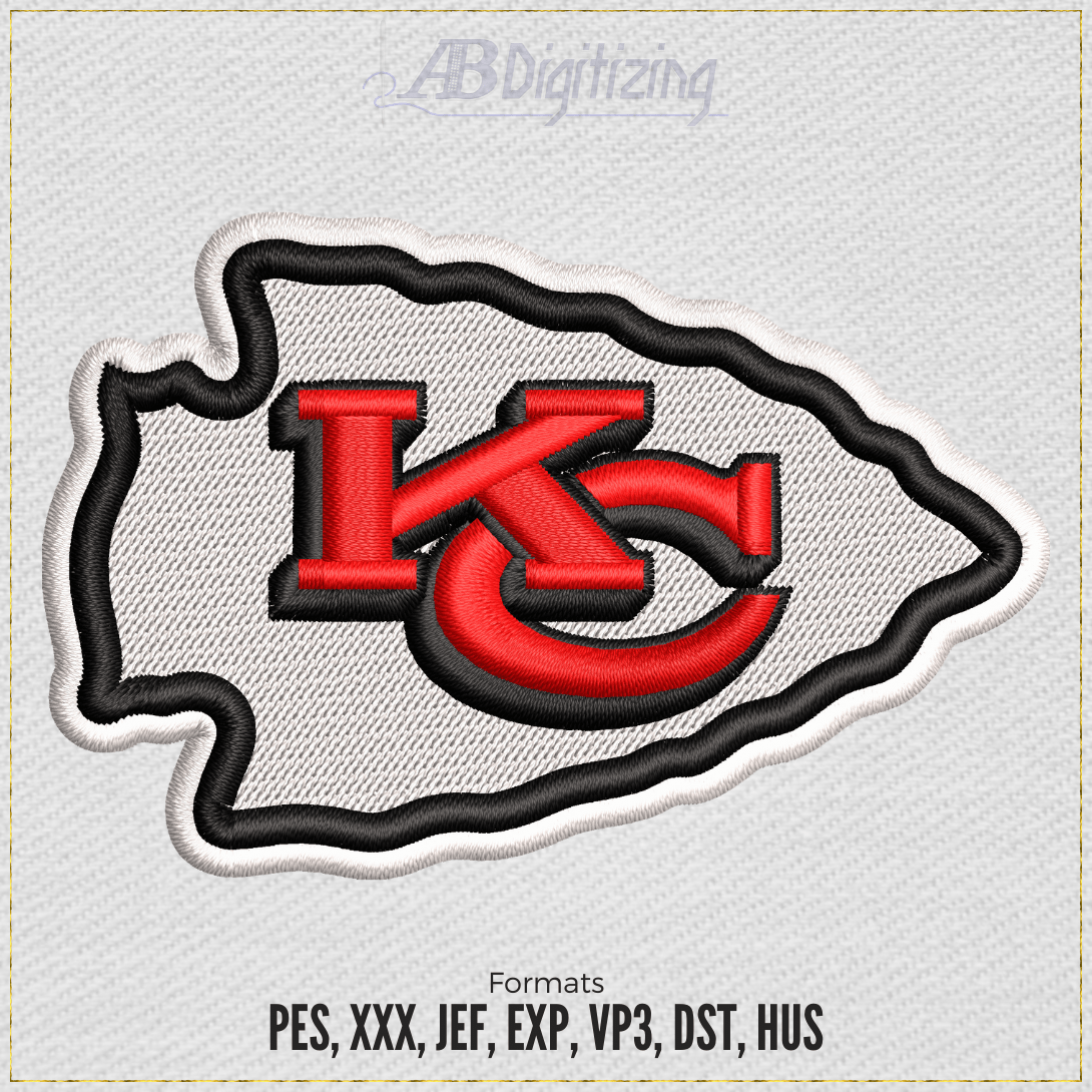 Kansas City Chiefs Embroidery Design | ABDigitizing