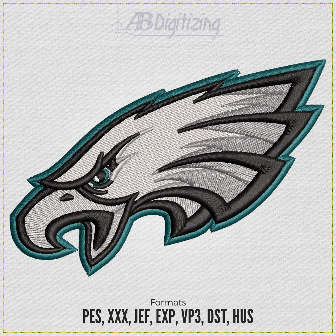 Philadelphia Eagles Embroidery Design - Hat - ABDigitizing