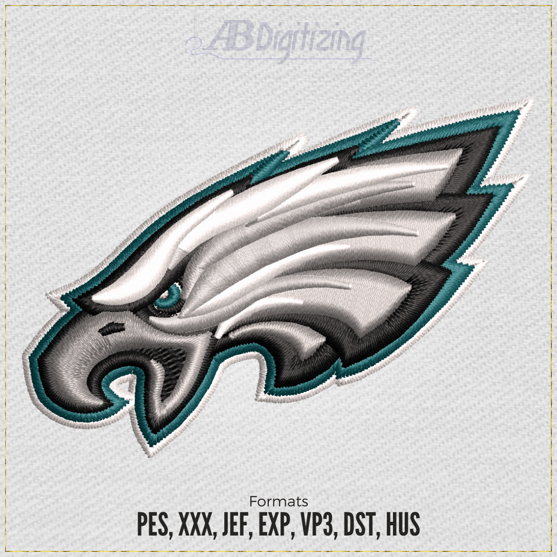 Philadelphia Eagles Embroidery Design - Hat | ABDigitizing