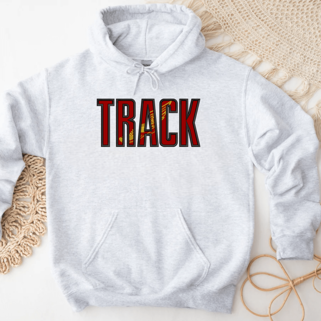 TRACK Word Embroidery Design | ABDigitizing