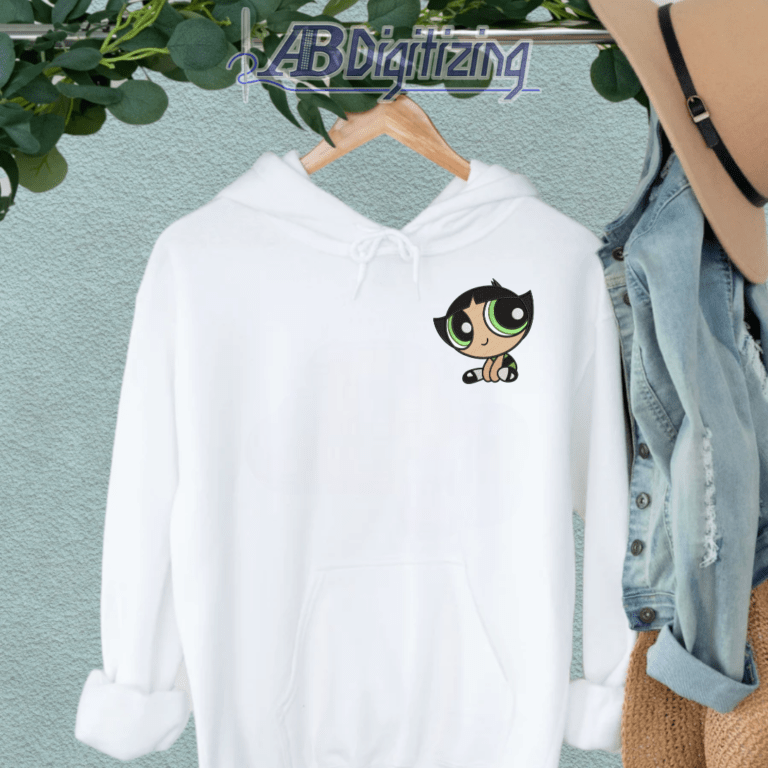 Buttercup Character Embroidery Design | ABDigitizing