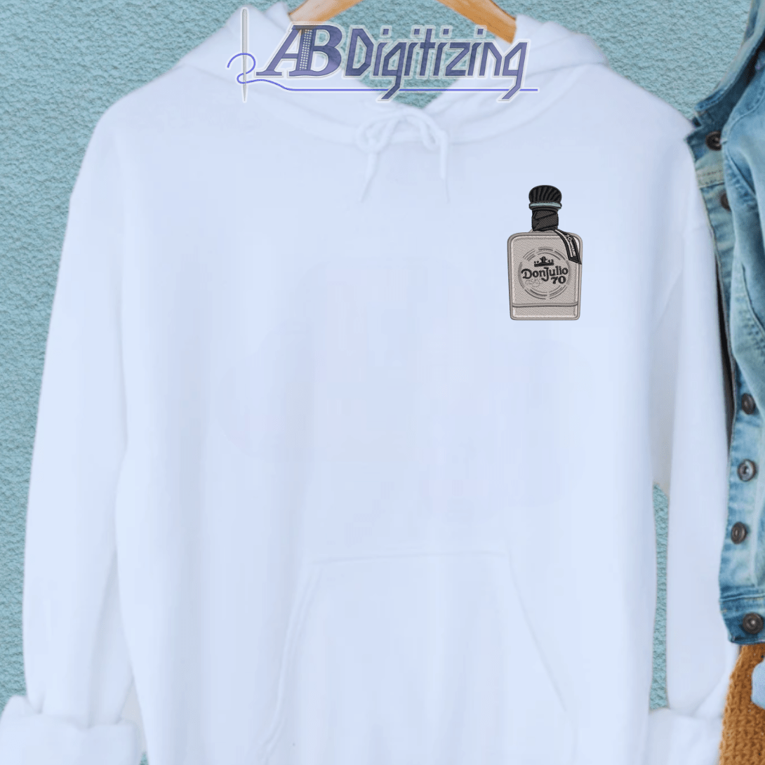 Don Julio 70 Bottle Embroidery Design | ABDigitizing