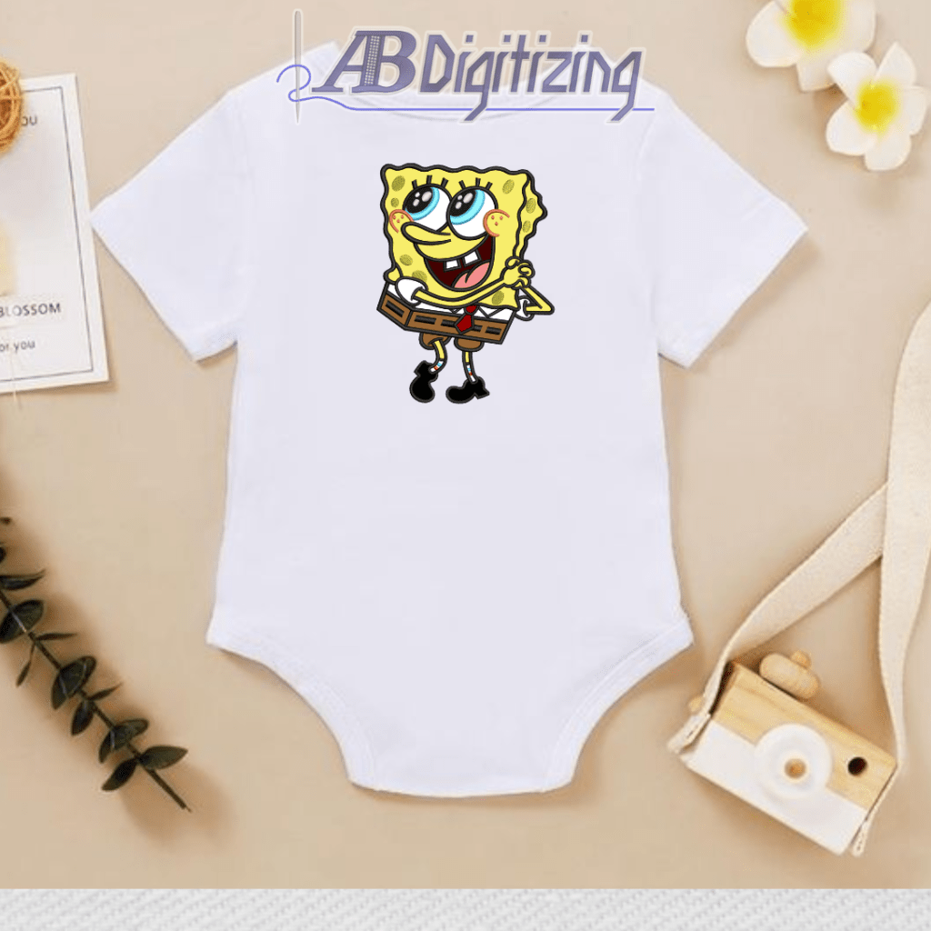 Spong3Bob Embroidery Design | ABDigitizing