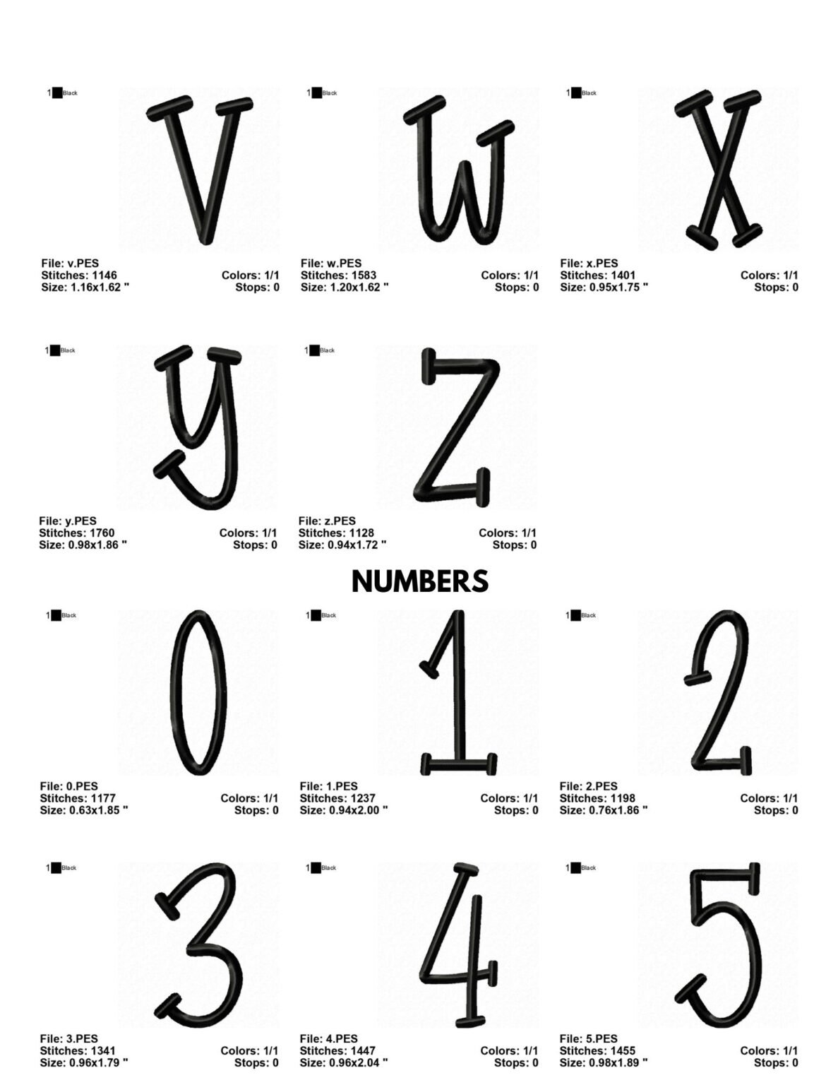 Doodle Puff Embroidery Font | ABDigitizing